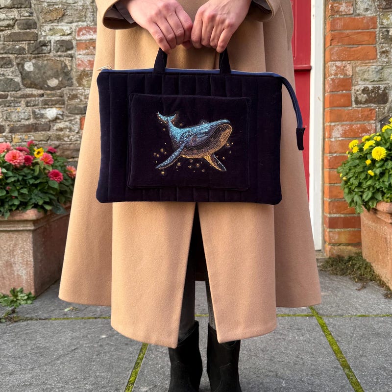 Cotton Velvet Laptop Case - Etsy