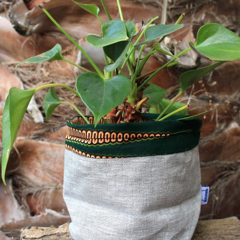 Linen Plant Pots - Etsy