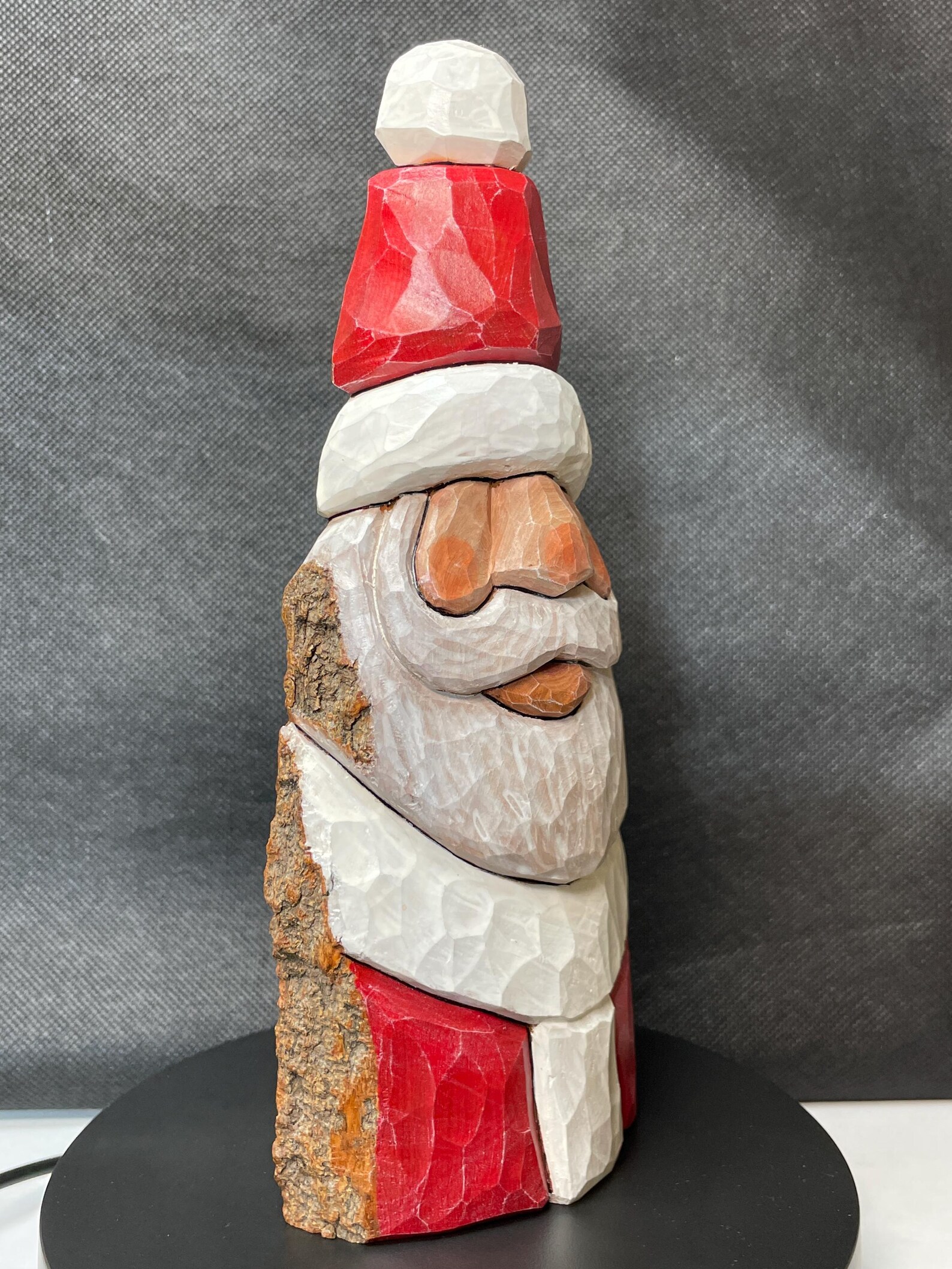 Cottonwood Bark Santa Carving-folk Art Santa Claus-christmas Decor - Etsy