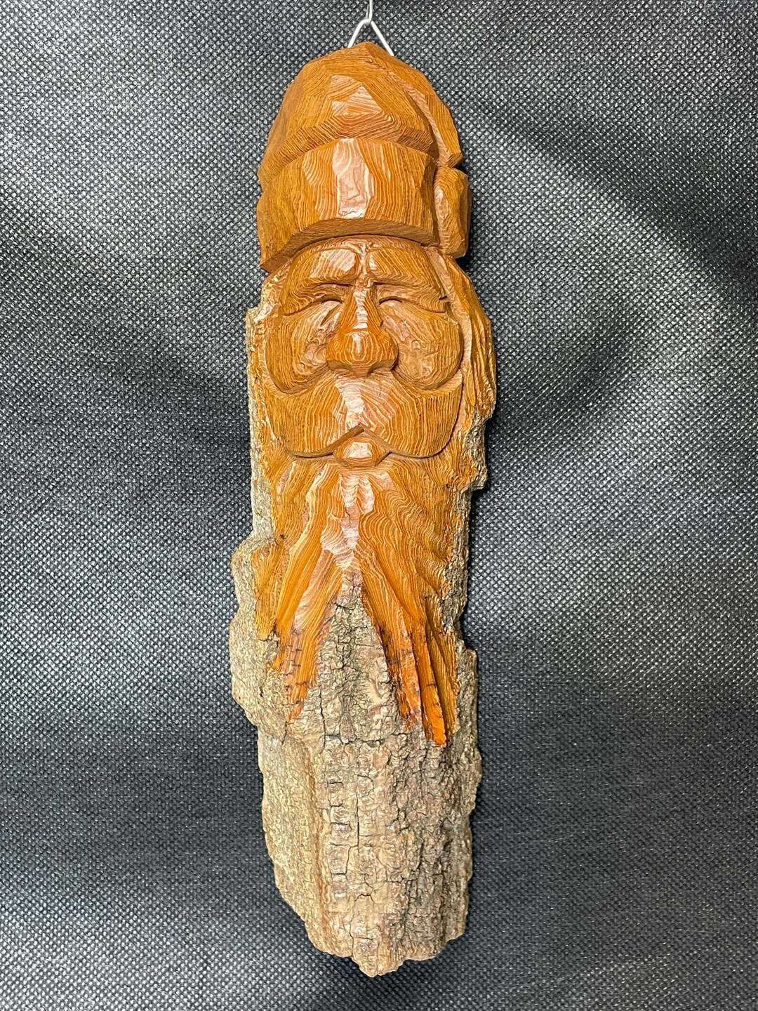 Santa Cottonwood Bark Carving-folk Art Santa Claus-christmas Decor - Etsy