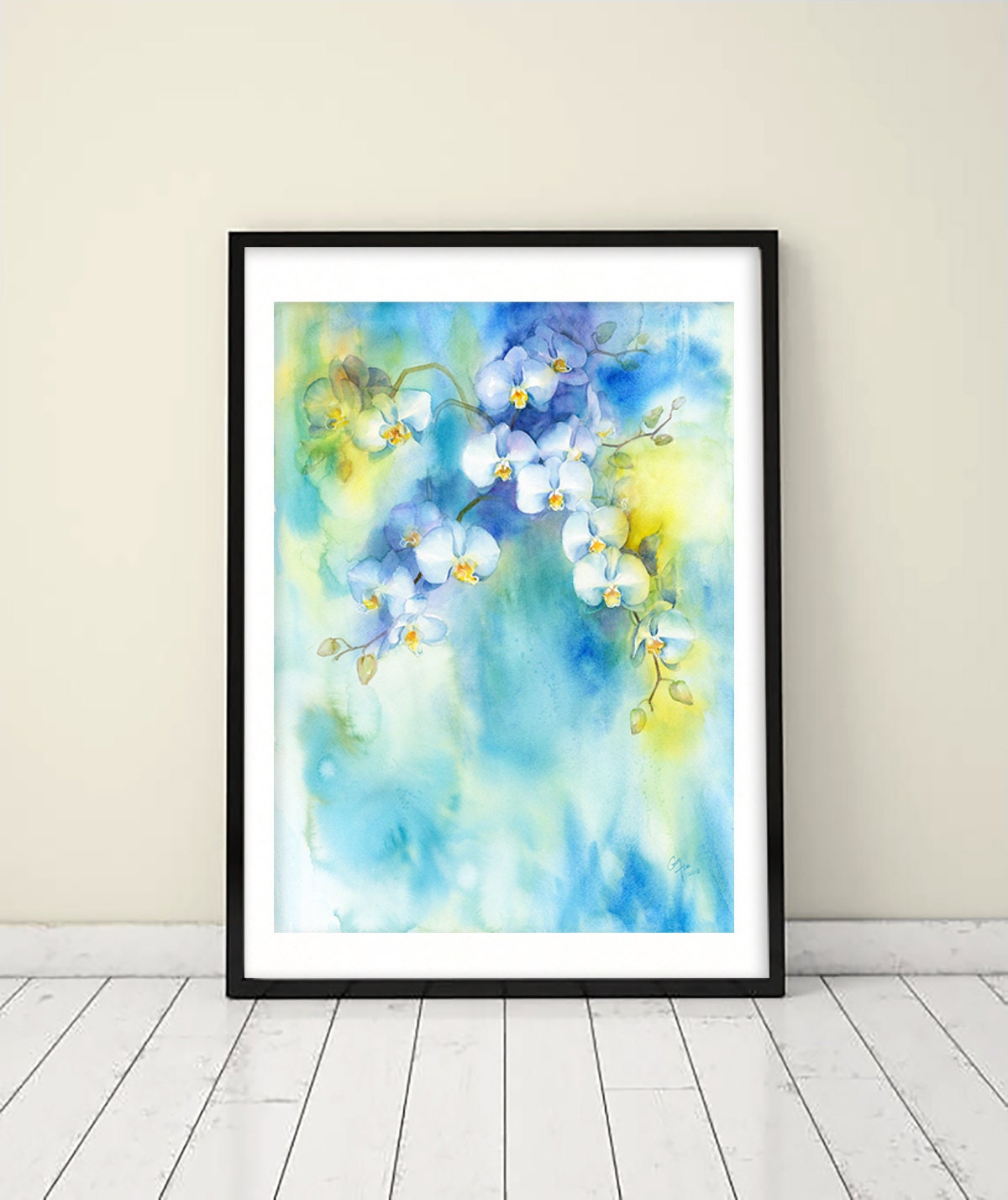 ORIGINAL Watercolour Painting, Orchid Watercolor Painting, Abstract ...