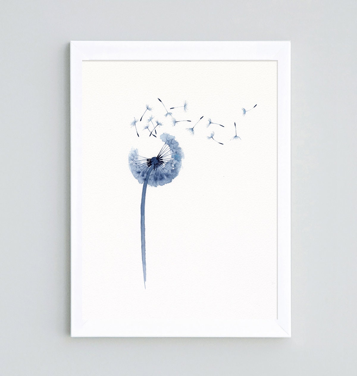 Pusteblume Original Aquarell Malerei, Pusteblumen Saat Illustration ...