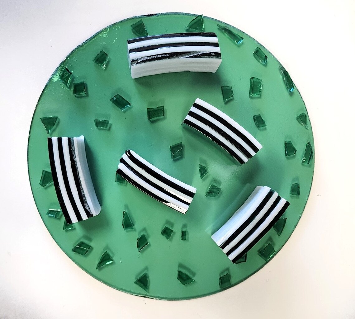 Emerald Smile - Fused Glass Bowl - Etsy