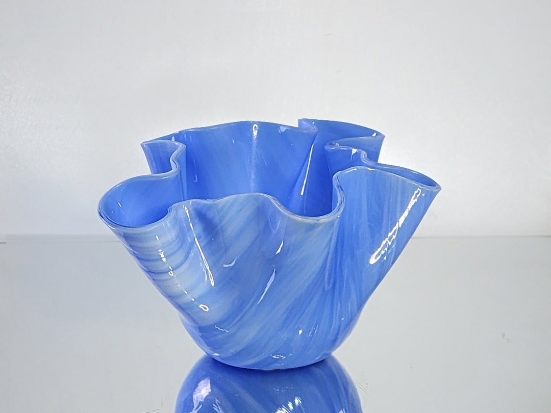 Swirling Sky - Folded Glass Vase - Etsy
