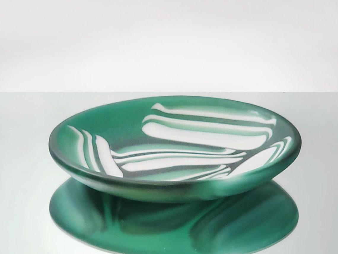 Emerald Smile - Fused Glass Bowl - Etsy