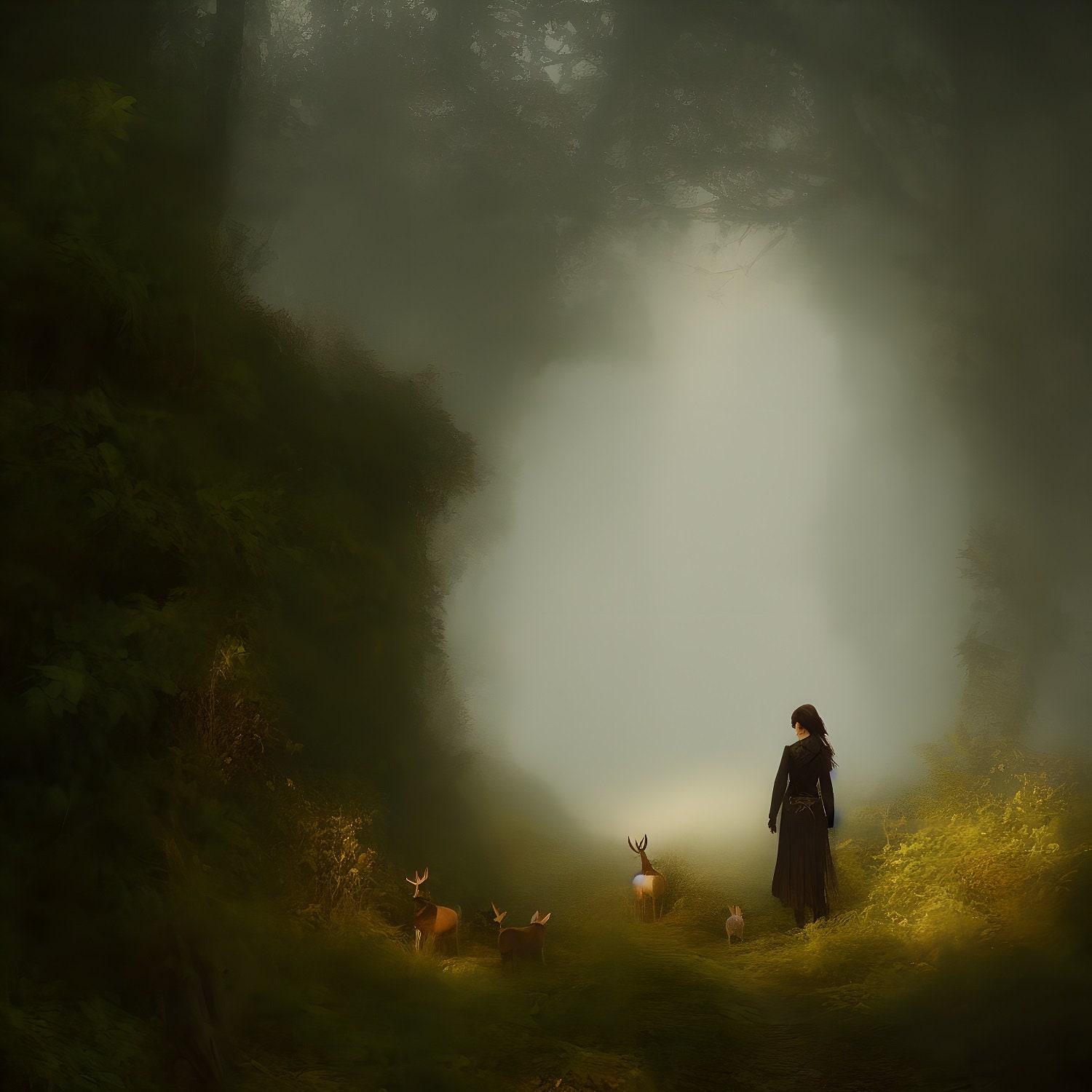 Mystic Fog, Printable Wall Artwork, Digital Art Download, High Quality ...