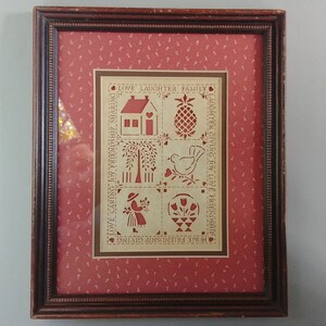 Vintage Scherenschnitte Framed Cut Paper Art, Cut Paper Welcome ...