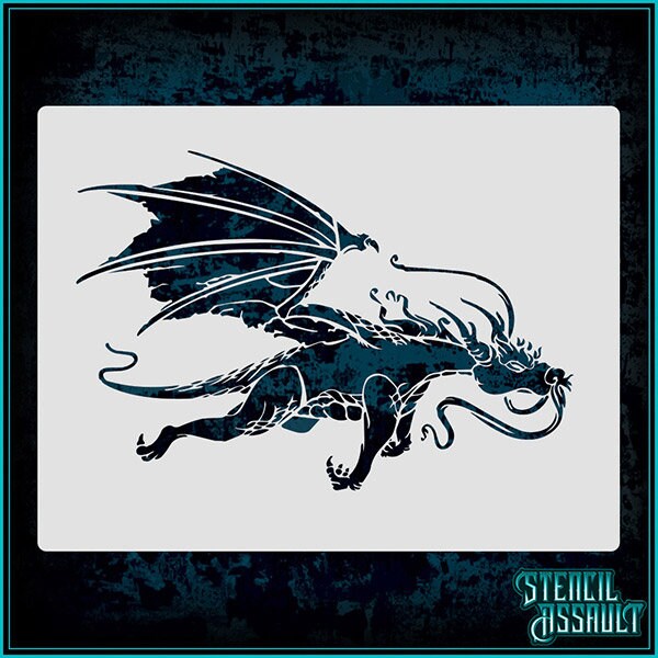 Dragon Airbrush Stencil - Etsy