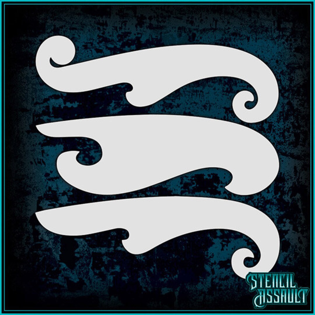 French Curves Durable & Reusable Airbrush Stencil - Etsy