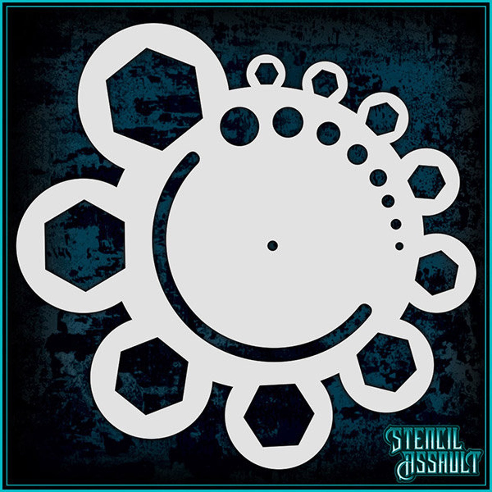 HEX Freehand Tool Airbrush Stencil Template | Etsy