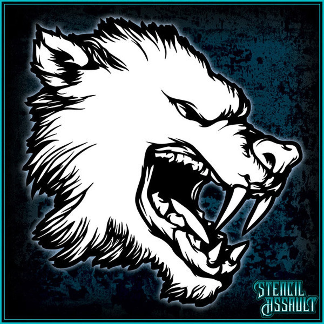 Mythic 3 Stencil Template - Etsy