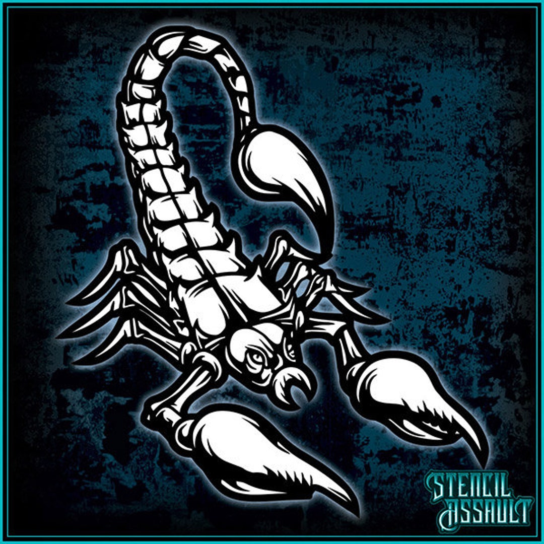 Scorpion 1 Airbrush Stencil Template - Etsy