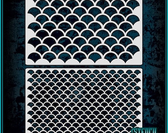 Fish Scales Template - Etsy