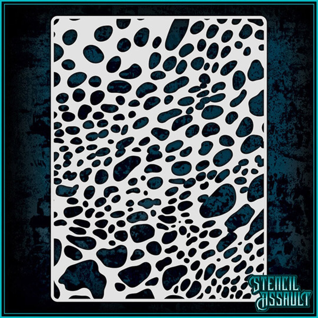 Reptile Skin 3 Airbrush Stencil Template - Etsy