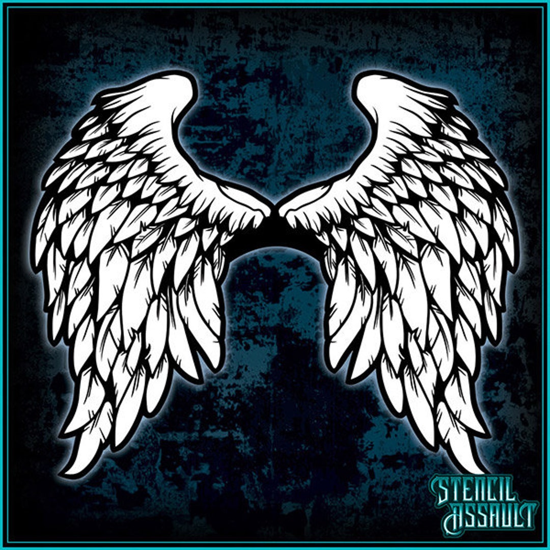 Wings 5 Airbrush Stencil Template - Etsy