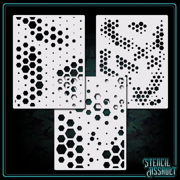 Hex Stencil - Etsy