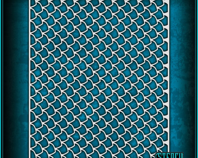 Fish Scales 5 Airbrush Stencil Template - Etsy