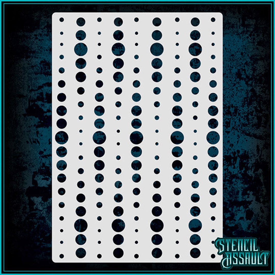 Circle Pattern Airbrush Stencil Template - Etsy