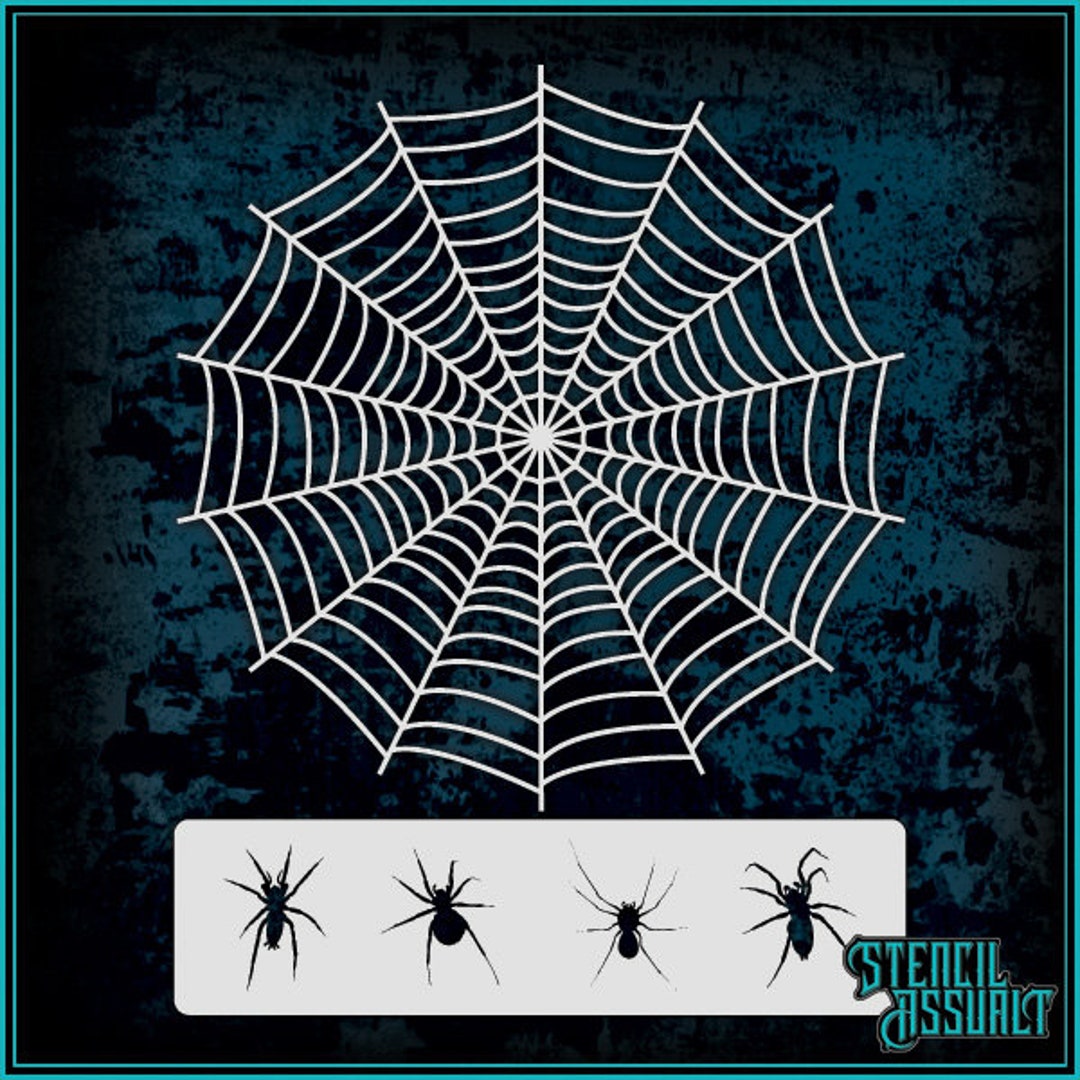 Spiderweb Set 1 Durable & Reusable Airbrush Stencil - Etsy