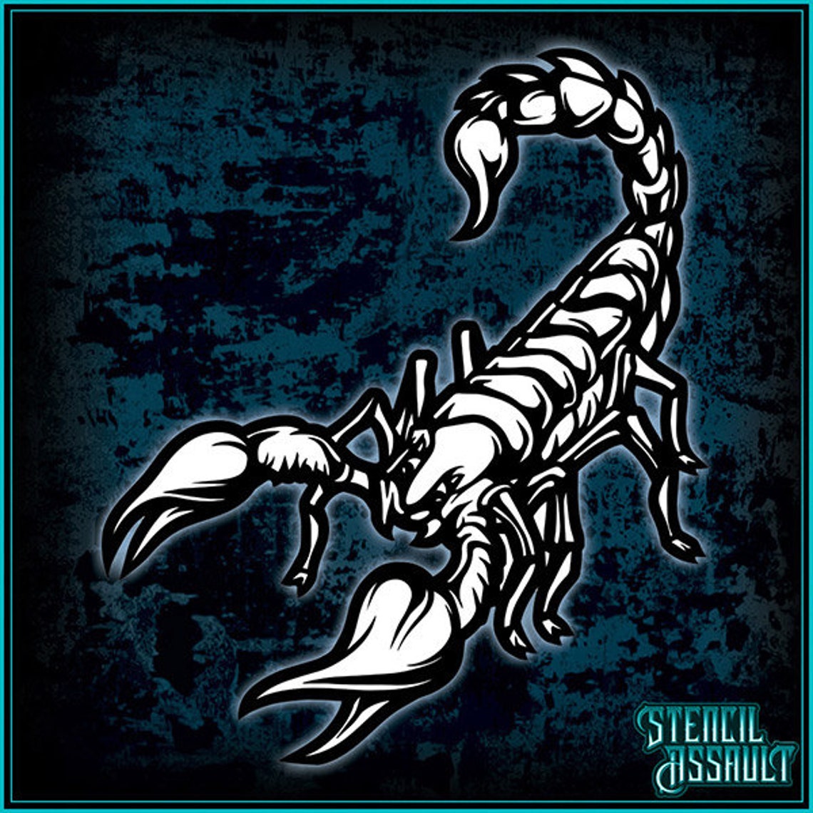 Scorpion 5 Airbrush Stencil Template - Etsy