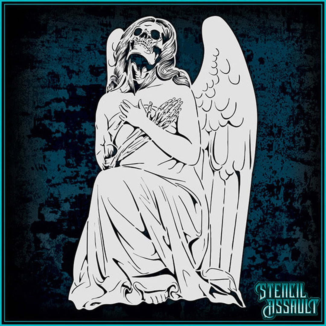 Dead Angel Airbrush Stencil Template - Etsy
