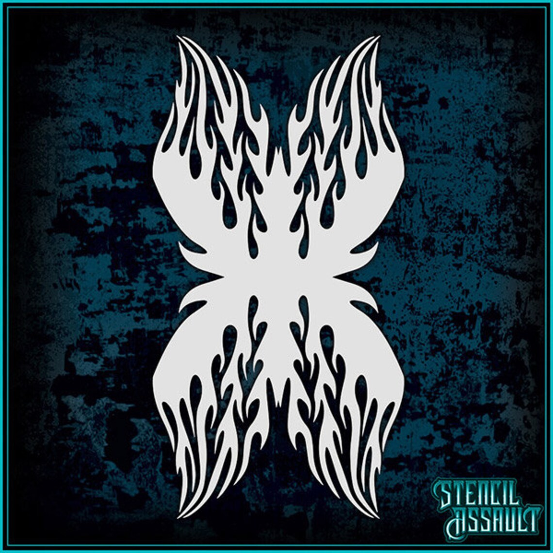 Flames 8 Airbrush Stencil Template - Etsy