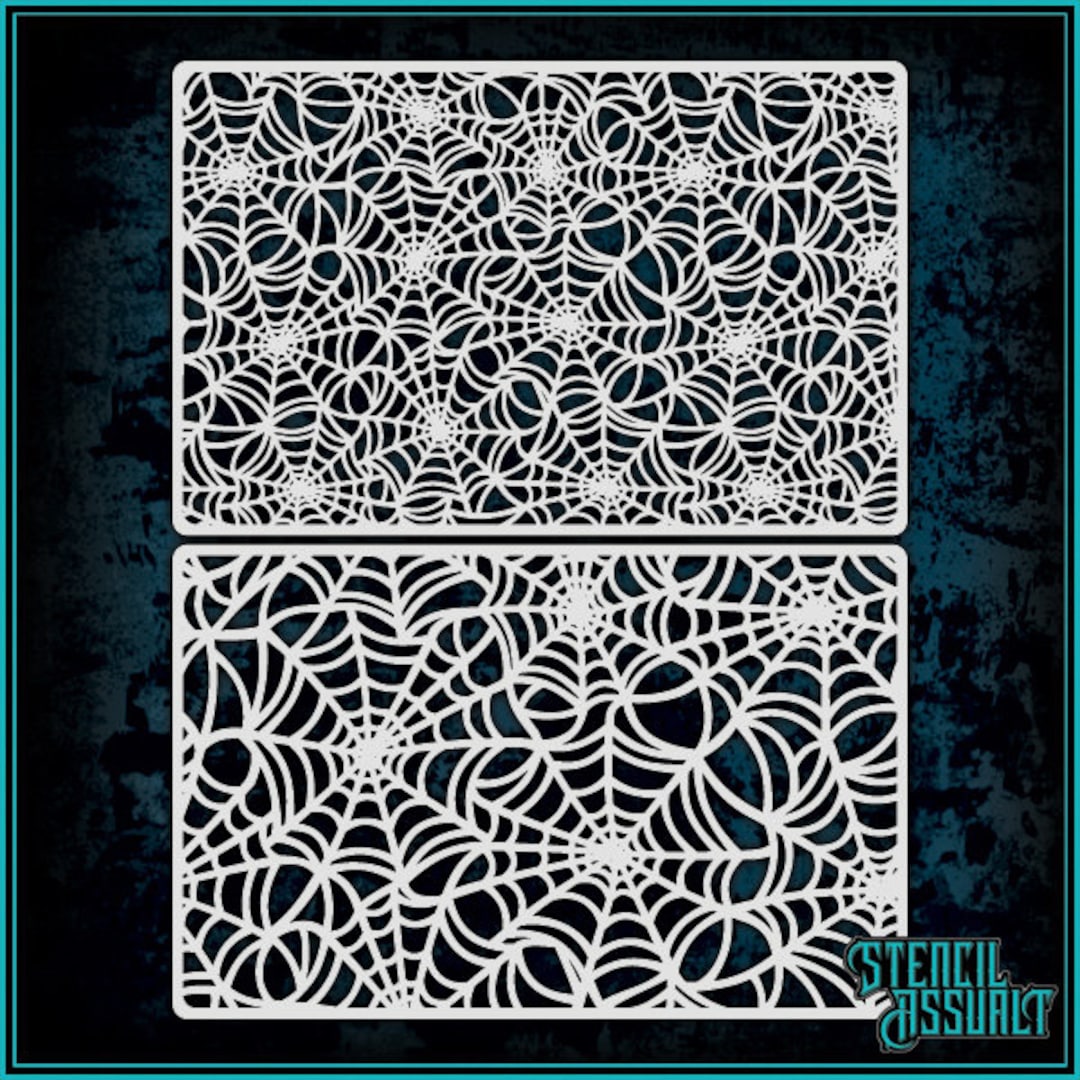 Spiderweb Background Set 1 Durable & Reusable Airbrush Stencil - Etsy
