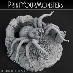 Hollowhaunt Tarantula 32mm Print Your Monsters 3D Printed Resin Model ...