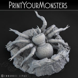 Hollowhaunt Tarantula 32mm Print Your Monsters 3D Printed Resin Model ...