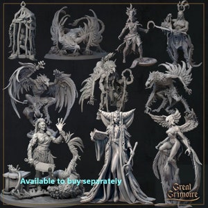 Avian Princess 32mm Great Grimoire 3D Printed Resin Miniature Ttgaming ...