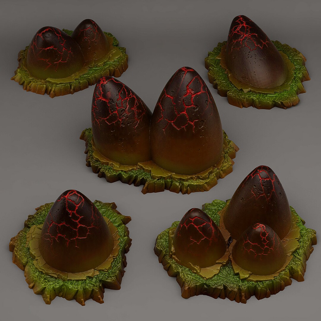 Magical Eggs Terrain Scenery Fantastic Plants & Rocks 32mm Ttgaming Dnd ...