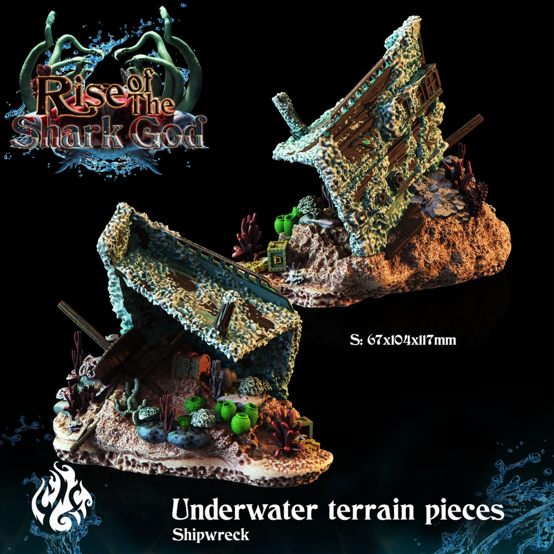 Shipwrecks Terrain Crippled God Foundry Props Accessories Dnd Etsy