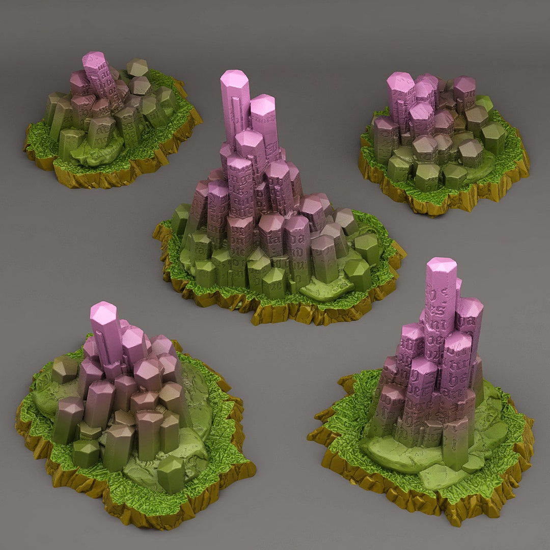 Witcher Crystals Terrain Scenery Fantastic Plants & - Etsy