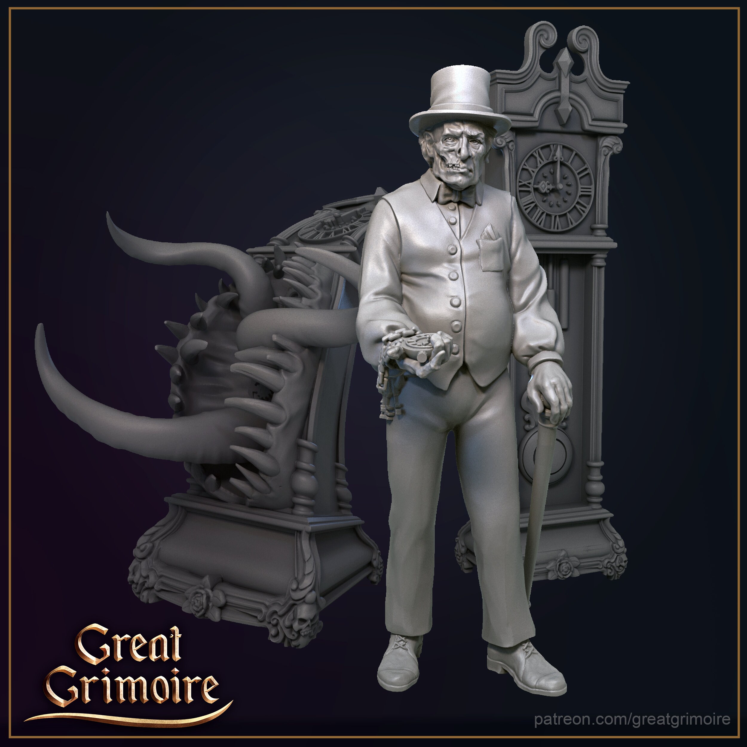 Clock Mimic 32mm Great Grimoire 3D Printed Resin Miniature Ttgaming Dnd ...