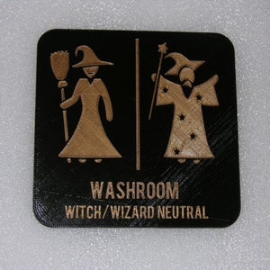 Witch/wizard Whatever Just Wash Your Hands Gender Neutral Bathroom ...