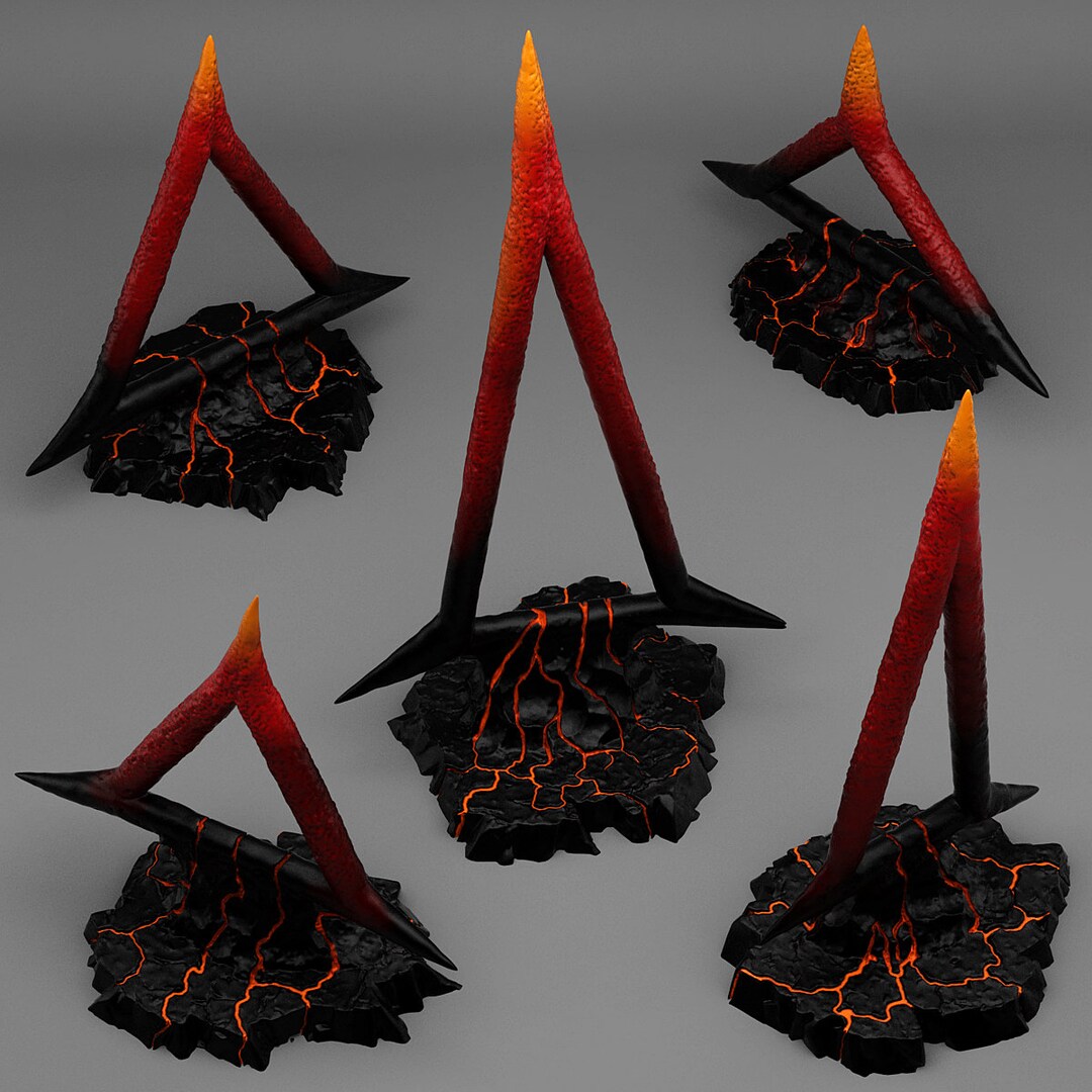 Burning Cultist Symbols Terrain Scenery Fantastic Plants & Rocks 32mm ...