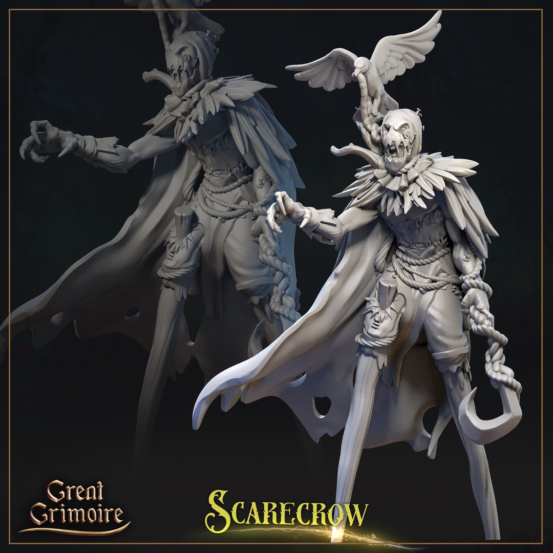 Scarecrow 32mm Great Grimoire 3D Printed Resin Miniature Ttgaming Dnd ...