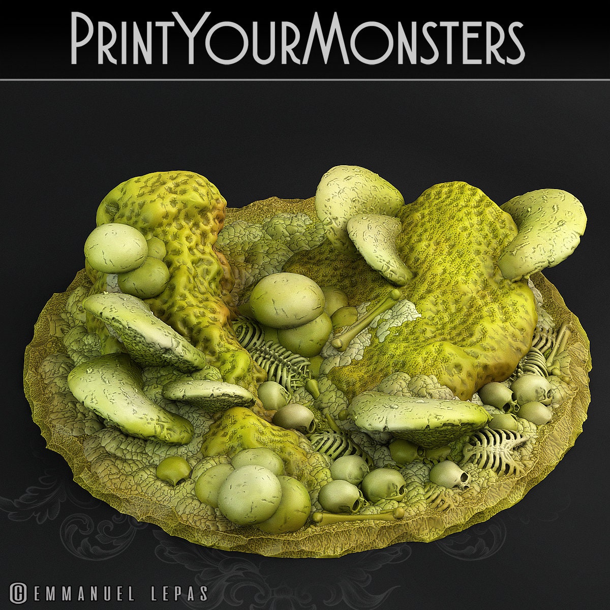 Dancing Toadstool Spider 32mm Print Your Monsters 3D - Etsy UK