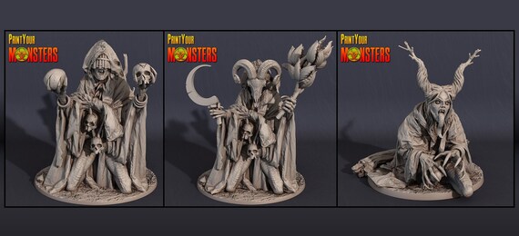 Witches 32mm Print Your Monsters 3D Printed Resin | Etsy