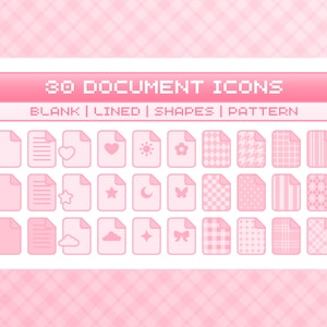 Pink Desktop Icons Set, 100+ Aesthetic Icon Bundle, Custom Windows Mac ...