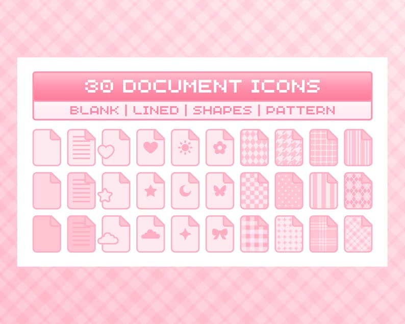 Pink Desktop Icons Set, 100 Aesthetic Icon Bundle, Custom Windows Mac ...