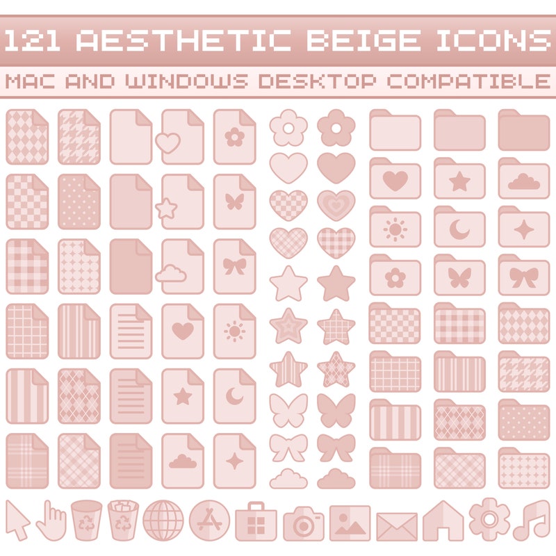 Beige Icon - Etsy