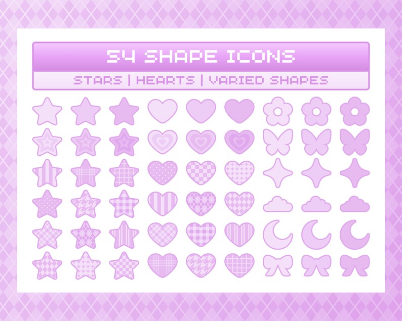 Purple Desktop Icons Set, 100+ Aesthetic Icon Bundle, Custom Windows ...