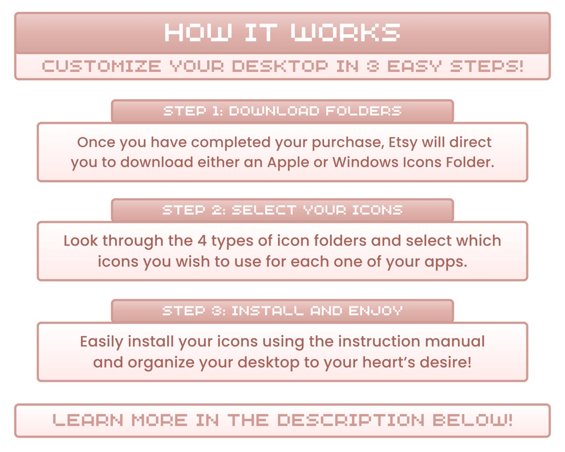 Beige Desktop Icons Set, 100+ Aesthetic Icon Bundle, Custom Windows Mac ...