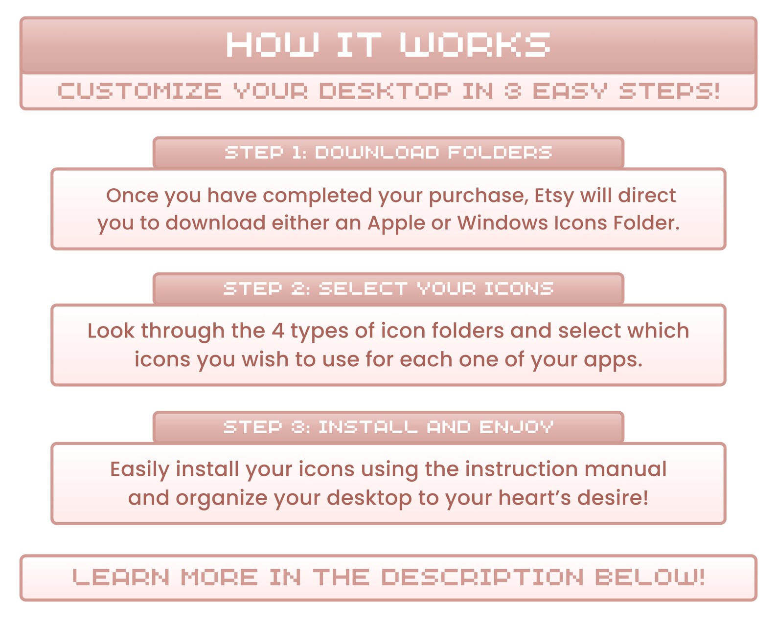 Beige Desktop Icons Set, 100+ Aesthetic Icon Bundle, Custom Windows Mac ...