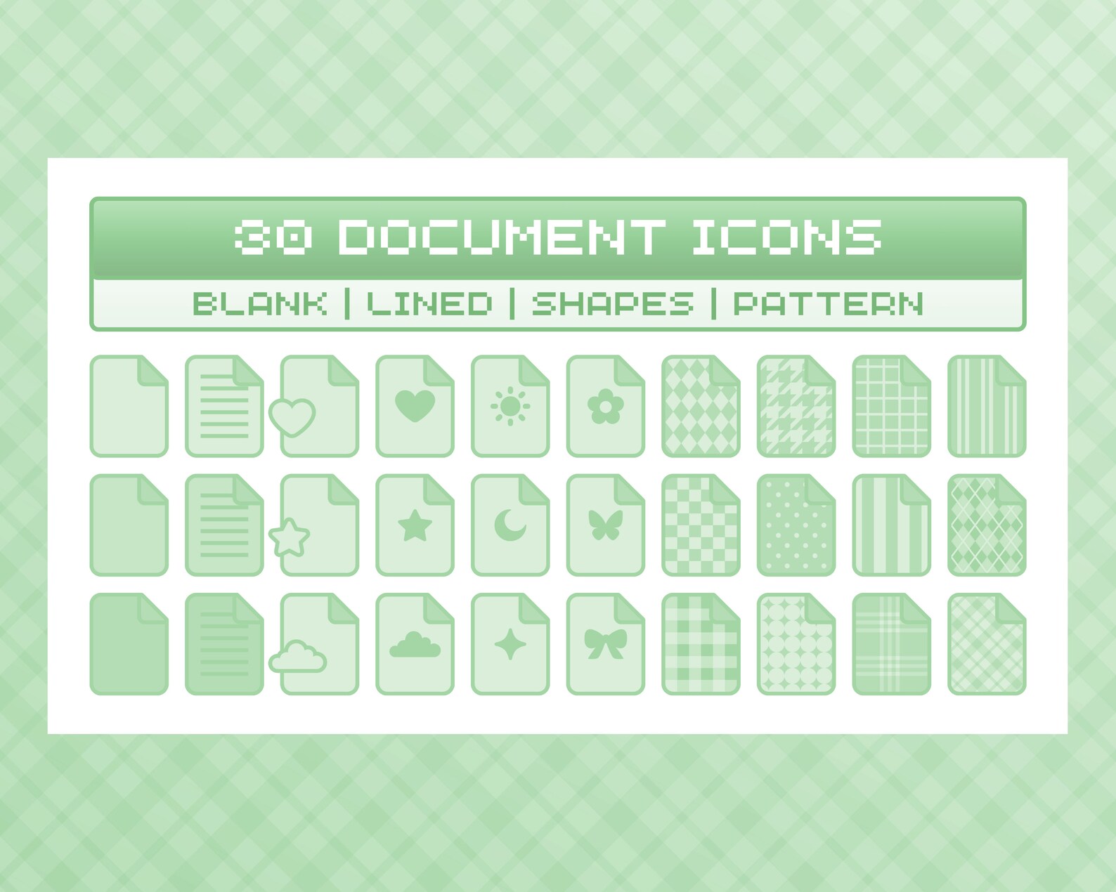 Green Desktop Icons Set, 100+ Aesthetic Icon Bundle, Custom Windows Mac ...