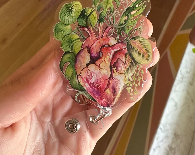 Anatomical Botanical Resin Badge Reels - Etsy