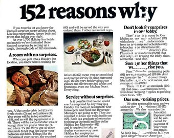 1980's Holiday Inn Advertisement - Etsy