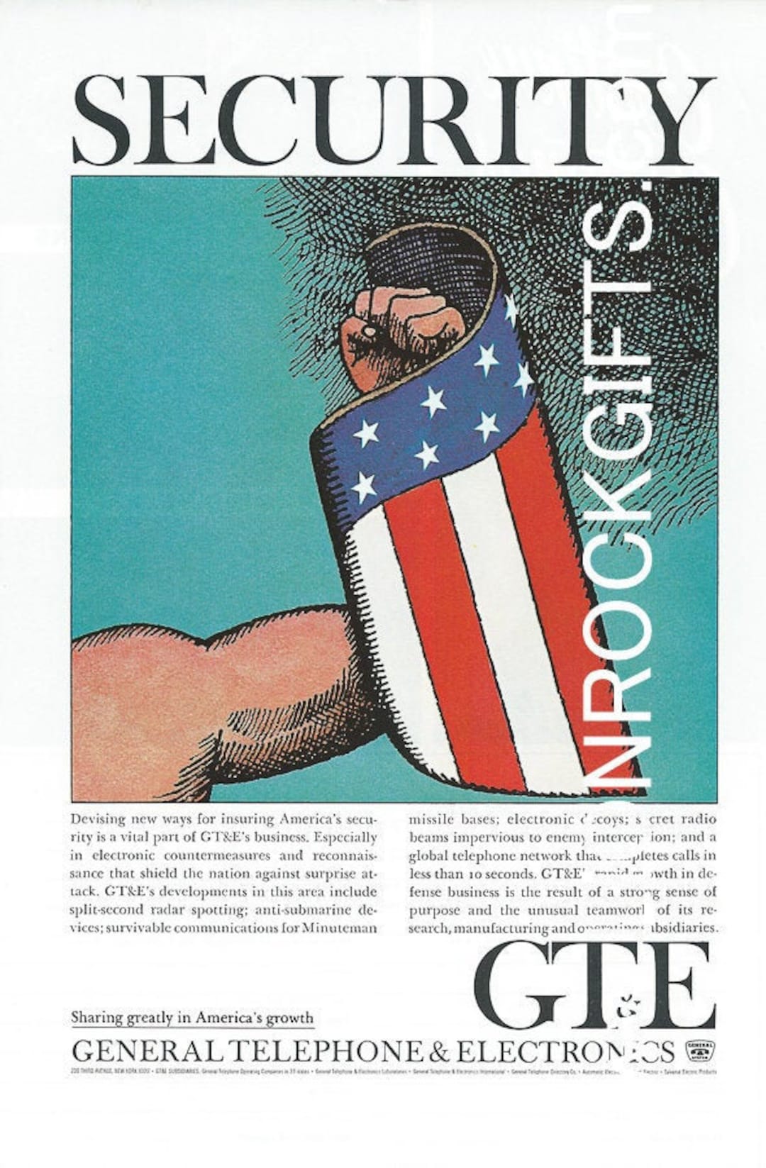 General Telephone & Electronics (GTE) | 1965 | Advertisement - Etsy