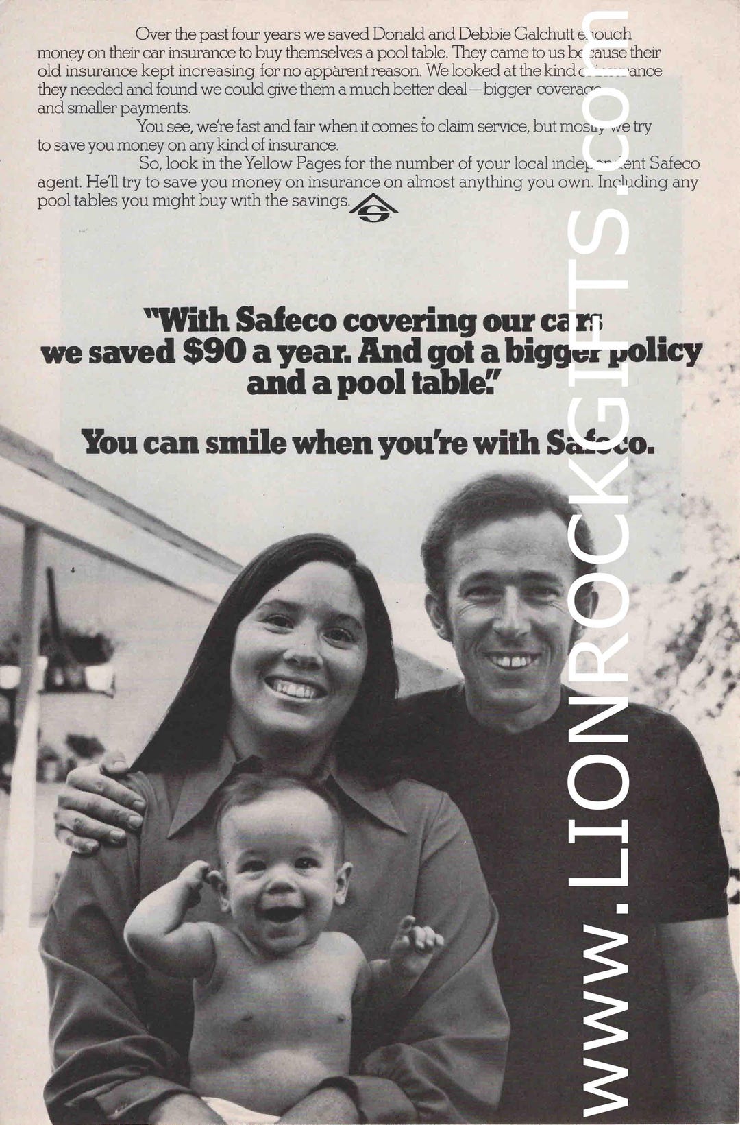 Safeco Insurance | 1970s | Advertisement - Etsy